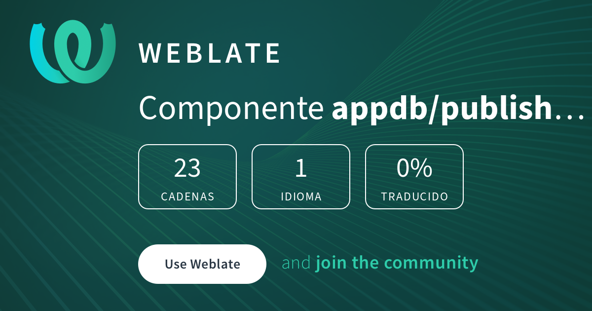 appdb/publisher-id-backend — Spanish @ Weblate